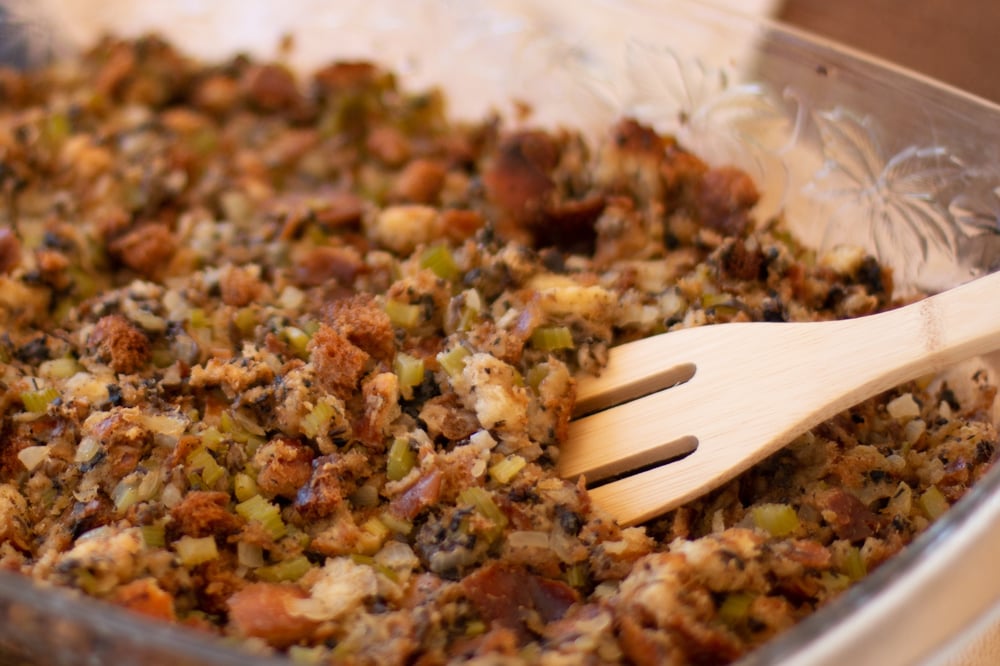 Mama Jill’s Vegetarian Stuffing with Mushrooms